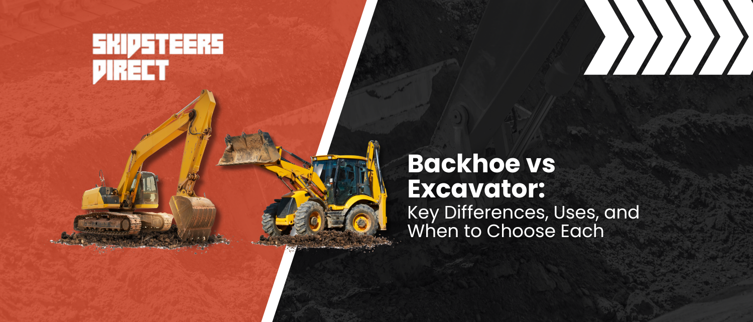 Backhoe vs Excavator: Key Differences | Skid Steers Direct