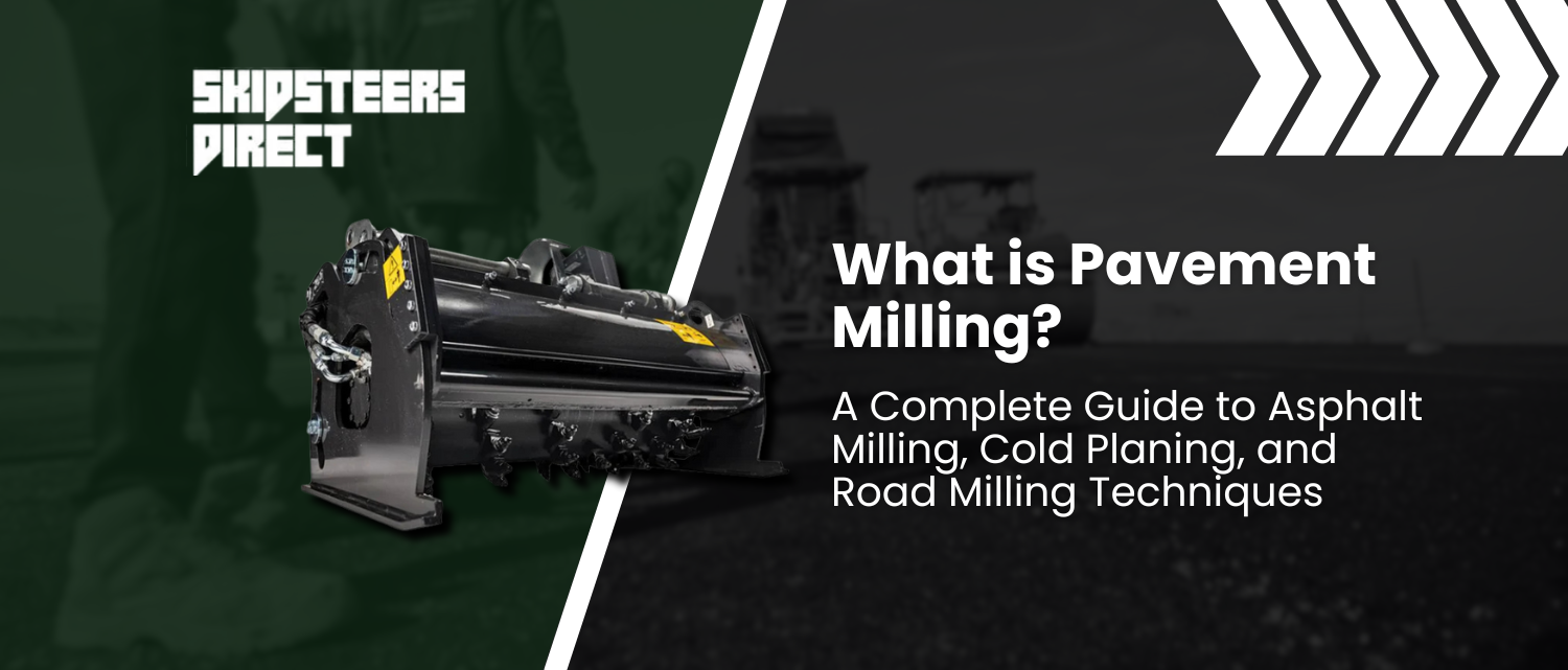 What Is Asphalt Milling? Pavement & Road Milling Basics – Skid Steers ...