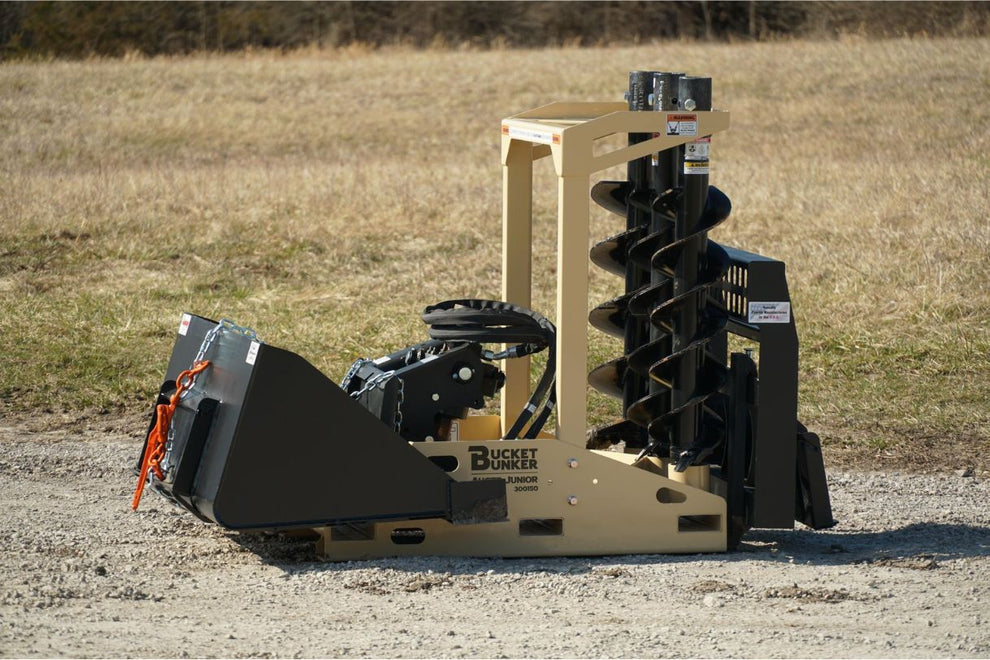 Bucket Bunker Auger Lite Attachment | Skid Steers Direct