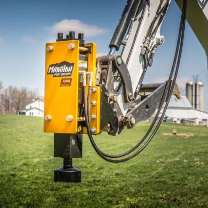 Montana Excavator Post Driver - Skid Steers Direct