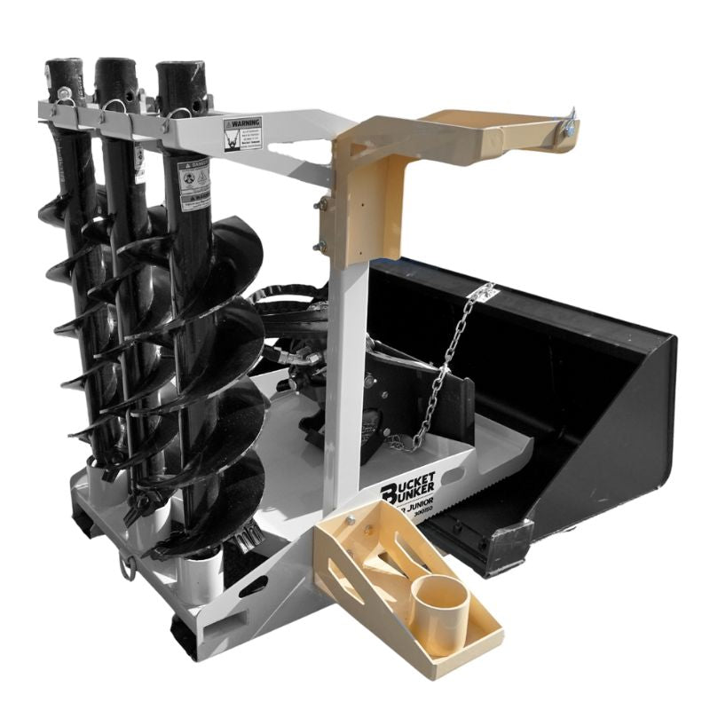 Side Mount Auger Add-On | Bucket Bunker – Skid Steers Direct