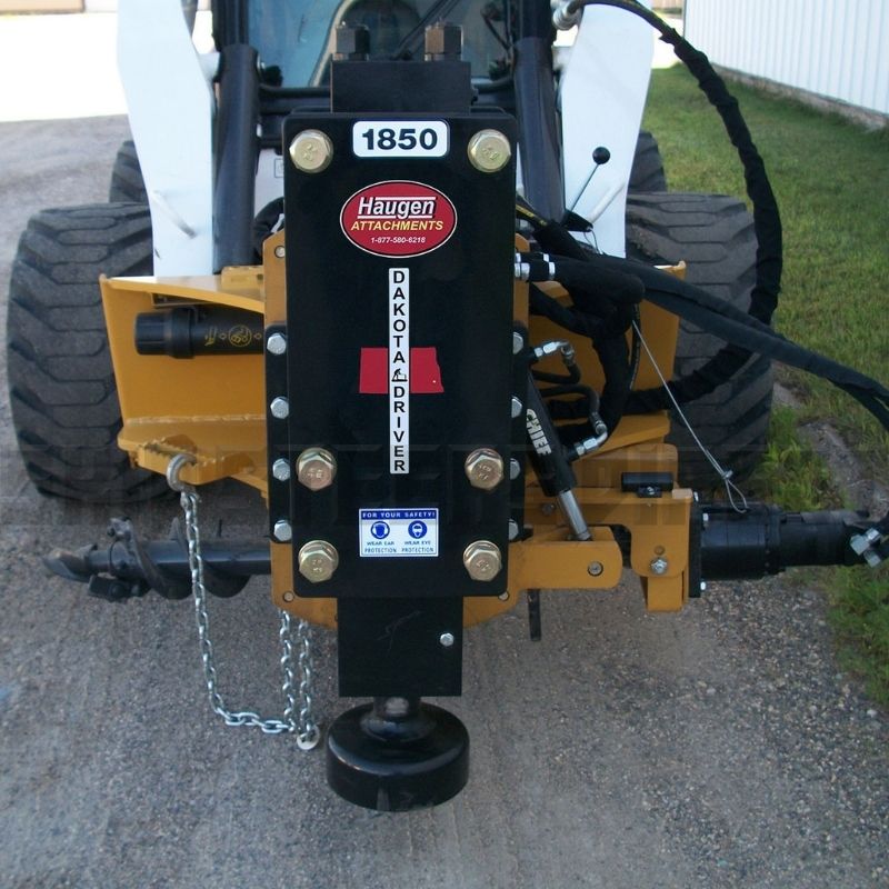 Dakota Post Driver for Skid Steers - Haugen Attachments - Skid Steers ...