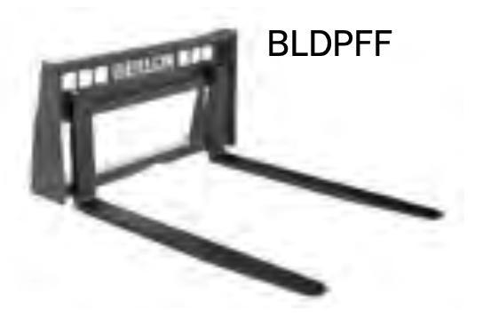 Pallet Forks Class 2 Light Duty Rating 2,500 lbs - Berlon - Skid Steers ...