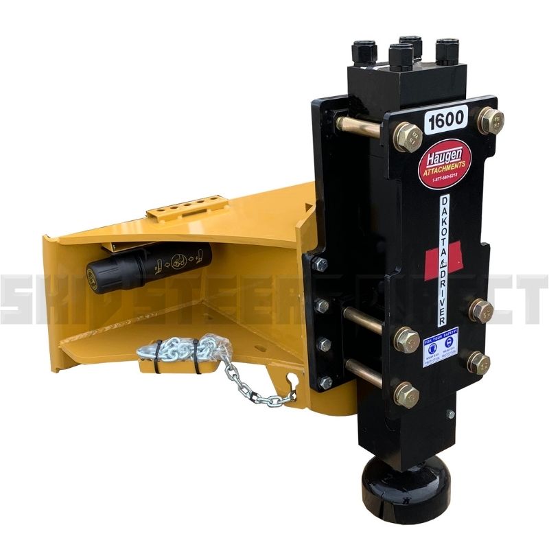 Dakota Post Driver for Skid Steers - Haugen Attachments - Skid Steers ...