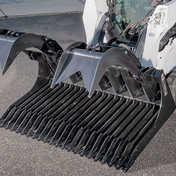 Skid Steer Rock Rake Grapple Bucket | McLaren Industries - Skid Steers ...